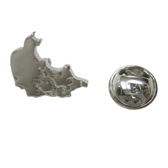 Kiola Designs | Accessories | Denmark Map Shape Lapel Pin | Poshmark